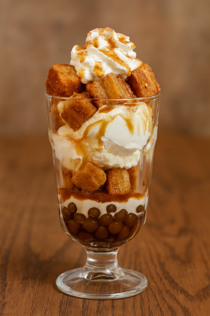 Churro Sundae Boba Parfait | better boba