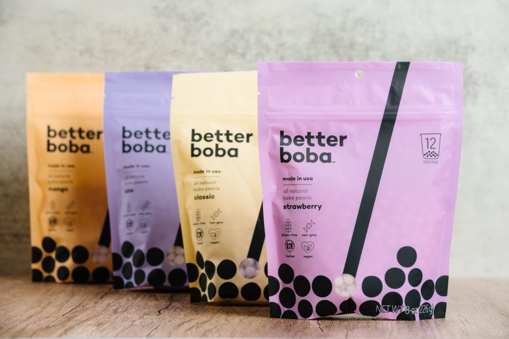 Strawberry Boba Pearls includes premium tea sample & boba straw ...